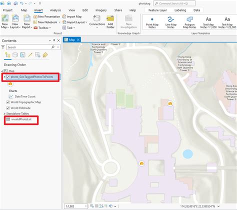 Effortless Photo Mapping Auto Pin Photos With Gps Coordinates Data In Arcgis Hkust Digital