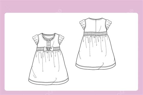 의 류 효과 도 벡터 스타일 도 여아 원피스 치마 Ai 의류 전자 상거래 벡터 일러스트 레이 션 Png 일러스트 및 벡터 에 대한 무료 다운로드 Pngtree