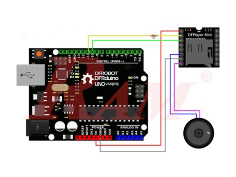 dfrobot original dfplayer mp3 mini player for arduino or
