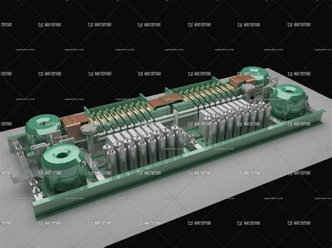 换流阀模型模型 电机部件模型库 3ds Max Max 模型下载 Cg模型网