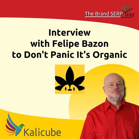 Interview With Felipe Bazon To Dont Panic Its Organic The Brand Serp Guy