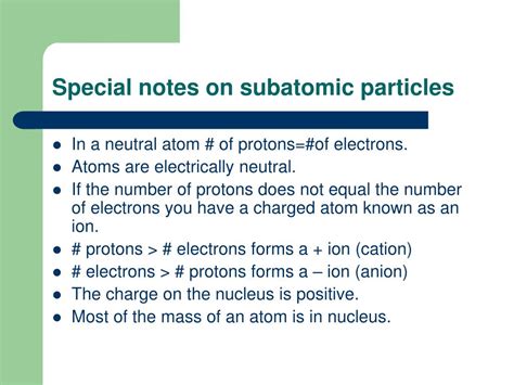 PPT Subatomic Particles PowerPoint Presentation Free Download ID