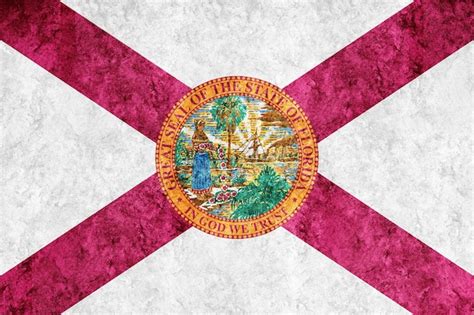 Free Photo Metallic Florida State Flag Florida Flag Background