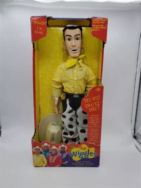New Vintage The Wiggles Greg Speak And Sing Cowboy Western Doll 2003