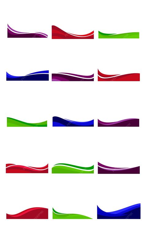 Premium Vector Curved Header Amp Footer Element