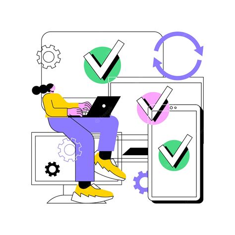 Premium Vector Crossdevice Syncing Abstract Concept Vector Illustration