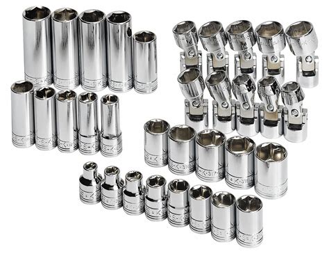 Sk Professional Tools 3 8 In Drive 33 Piece Socket Set 20k456 89016 Grainger