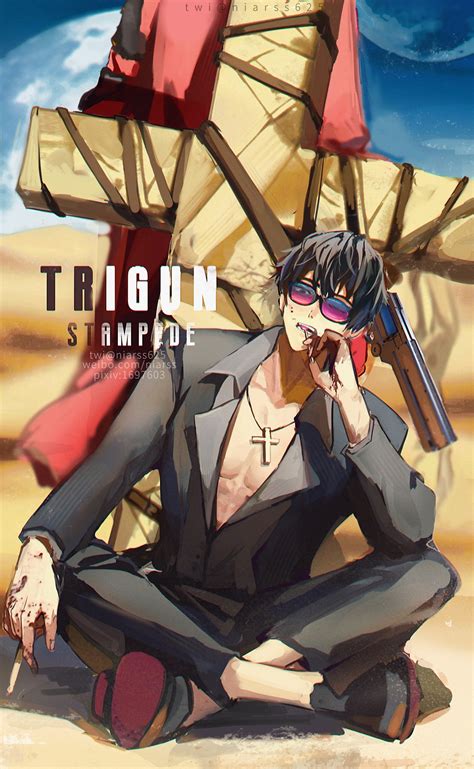 Vash The Stampede And Nicholas D Wolfwood Trigun And More Drawn By Niarss Danbooru