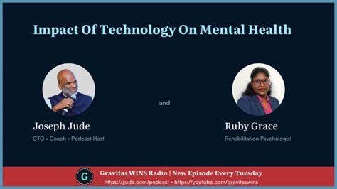 Ruby Grace Selvaraj On Linkedin Ruby Grace On Impact Of Technology On Mental Health