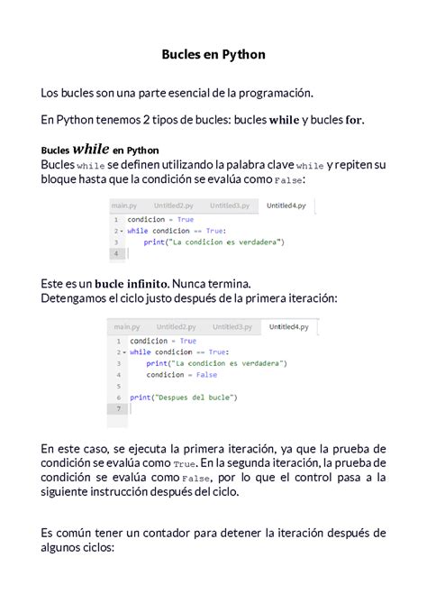 Bucles En Python Bucles En Python Los Bucles Son Una Parte Esencial