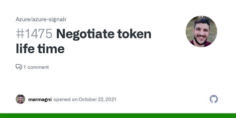 Negotiate Token Life Time · Issue 1475 · Azureazure Signalr · Github