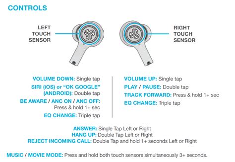 Jlab Epic Air Anc V Earbuds User Guide