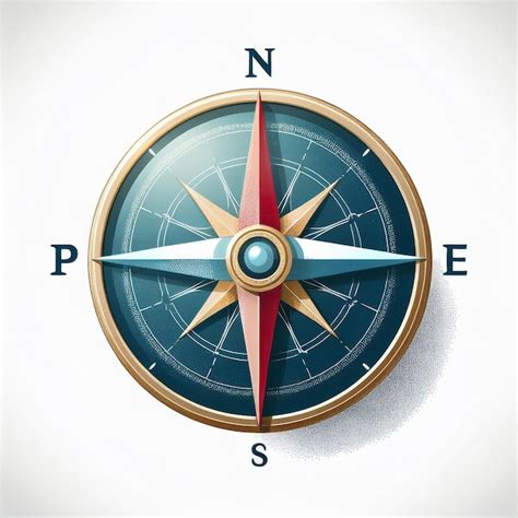 A Compass With The Word Quot N Quot On The Top Of It Premium Ai