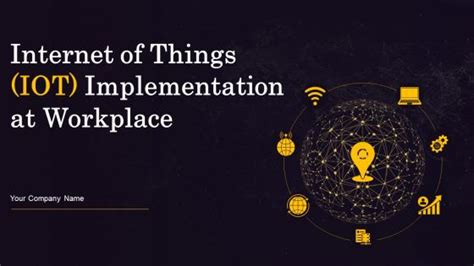 Internet Of Things Iot Implementation At Workplace Dk Md Ppt Template