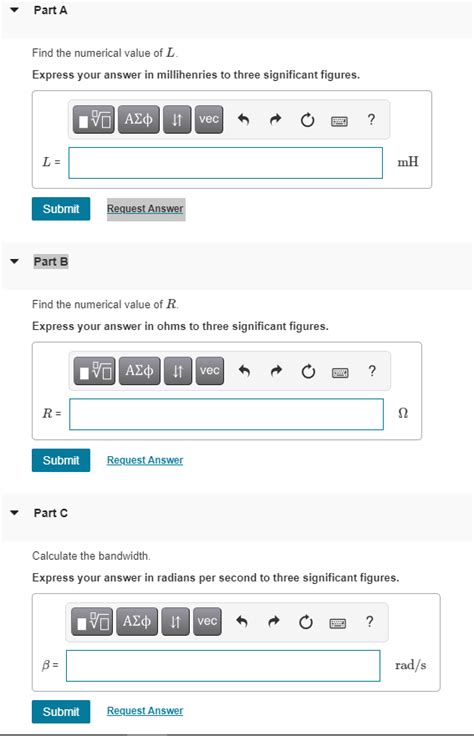 Solved Design An RLC Bandreject Filter See Figure With Chegg