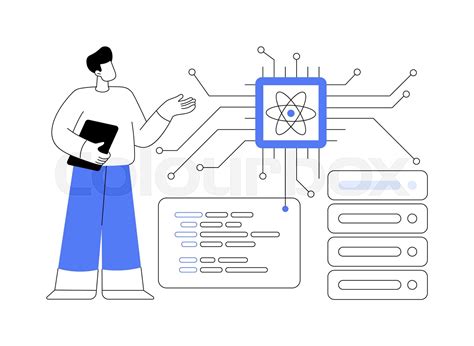 Quantum Computing Abstract Concept Vector Illustration Quan Colourbox