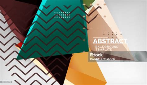 3d 삼각 도형 추상적인 배경 회색 배경 사업 또는 하이테크 개념적 벽지 색상 삼각형 구성 0명에 대한 스톡 벡터 아트 및 기타 이미지 Istock