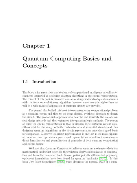 Chapter 1 Quantum Computing Basics And Concepts Pdf Quantum