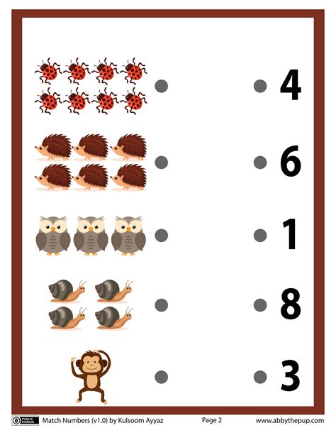 Count And Match Worksheet Free Printable Puzzle Games