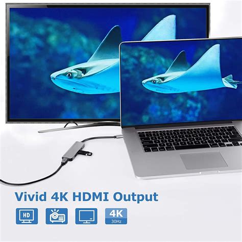 4 In 1 Docking Station Usb C Hub Multiport Adapter Grandado
