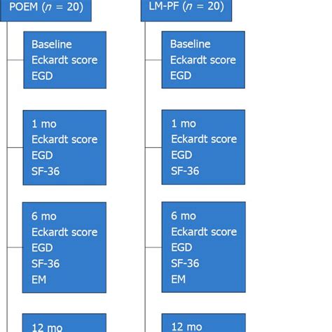 Flow Chart Of The Study Timeline Egd Esophagogastroduodenoscopy Em