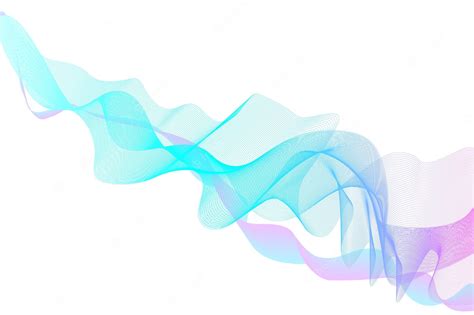Premium Vector Dynamic Colored Waves Of Lines On A White Background A Flowing Plume For The