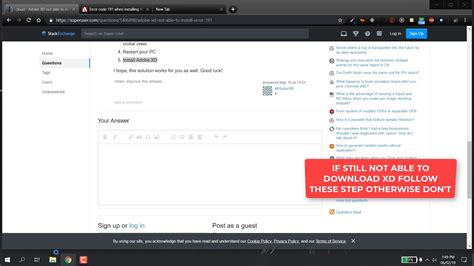 Error Code 191 When Installing Adobe Xd On Windows 100 Fix Web Design Tutorials