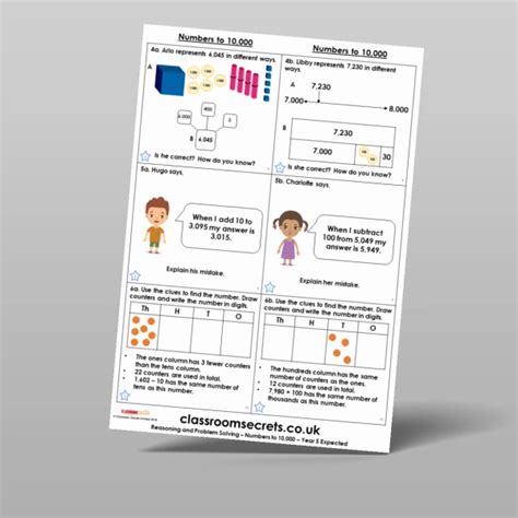 Year 5 Numbers To 10 000 Reasoning And Problem Solving Resource Classroom Secrets