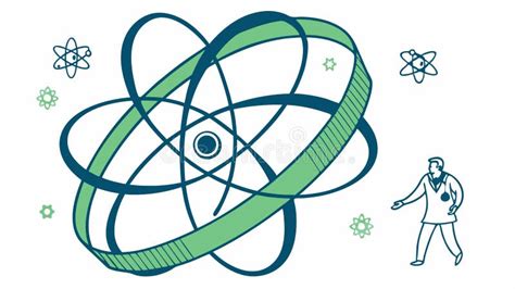 Atom Model Illustration Science And Physics Nuclear Structure