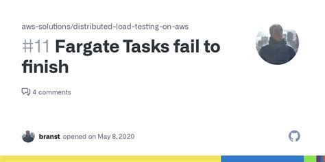 Fargate Tasks Fail To Finish Issue Aws Solutions Distributed