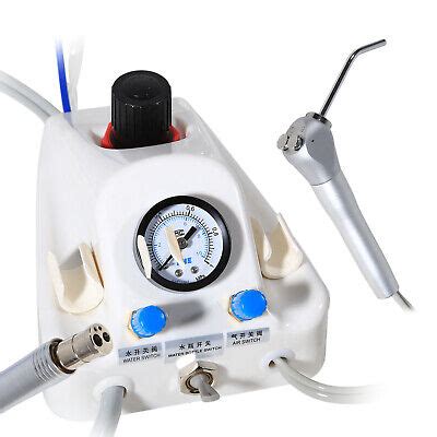 Dental Portable Air Turbine Unit Work W Air Compressor High Low Speed