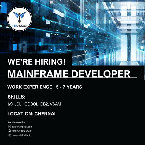 Tulsi Virani On Linkedin Nowhiring Mainframedeveloper Itcareers Jcl Cobol Db2 Vsam 19