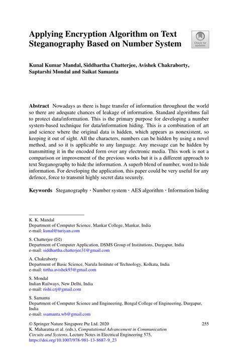 Pdf Applying Encryption Algorithm On Text Steganography Based On