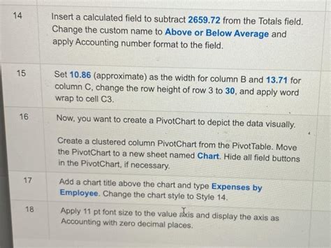 Solved 14 Insert A Calculated Field To Subtract 2659 72 From Chegg Com