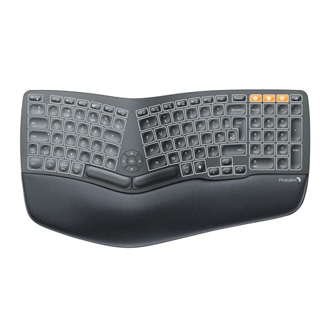 Buy Protoarc Backlit Ergonomic Wireless Keyboard Ek01 Bluetooth Ergo Split Keyboard Wrist Rest