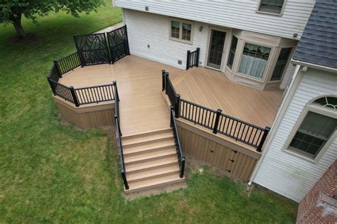 Mt Laurel Timbertech Prime Collection Coconut Husk Decking Radiance Express Black Railings