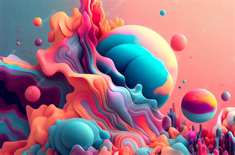 Premium Photo Abstract Fractal Background