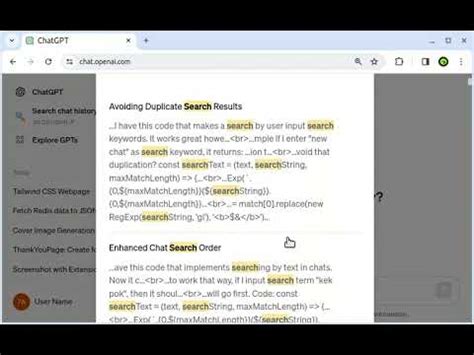 Searchable ChatGPT Search GPT Conversation History Chrome Web Store
