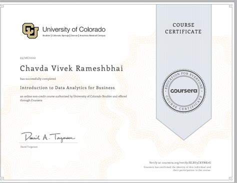 Vivek Chavda On Linkedin Greatexperience Coursera Bigdata Analytics Dataanalytics