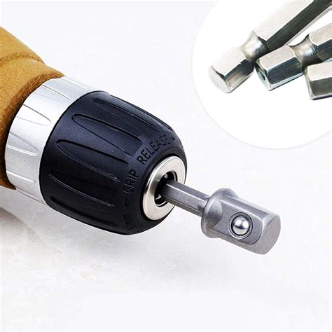 6pcs Hex Socket Drill Bit Adapter Heartdeco