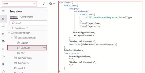 How To Filter Power Apps Line Chart Based On Date Range