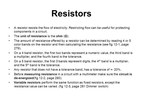 Purpose Of Resistor In Circuit At Chris Page Blog