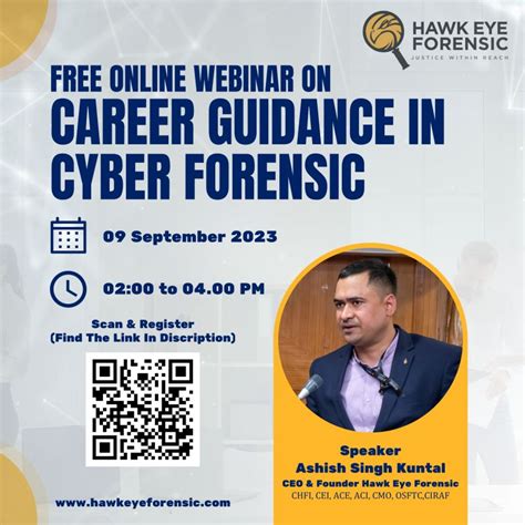 Hawk Eye Forensic On Linkedin Cyberforensics Careerguidance Digitalinvestigation Webinar…