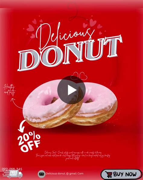 Delicious Donut Advertising Post The Donut Advertising Post Is A Jubeda Parveen