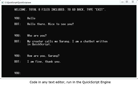Quickscript Easy To Learn Language For Artficial Intelligence