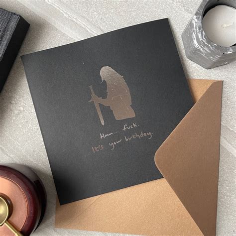 Witcher Birthday Card The Witcher Gaming Tv Show Greetings Card Handmade Foiled Etsy