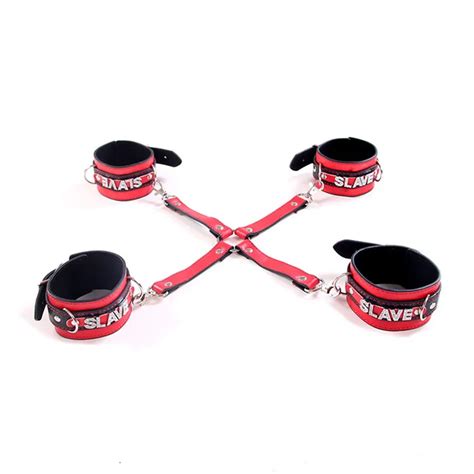 Adjustable X Shape Leather Slave Sex Shackles Handcuff Fetish Restraint Bondage Gear Buy Sex