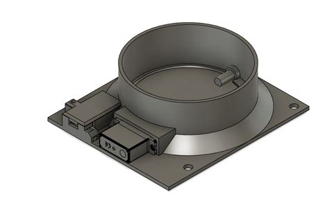Arduino Servo Controlled Enclosure Exhaust Port Dampener By