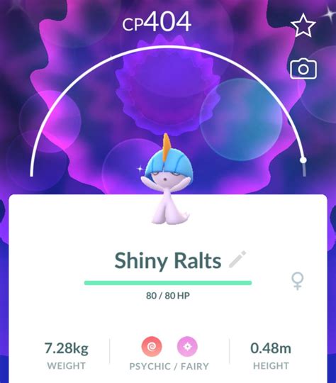Shiny Ralts Ooooo R Pokemongo
