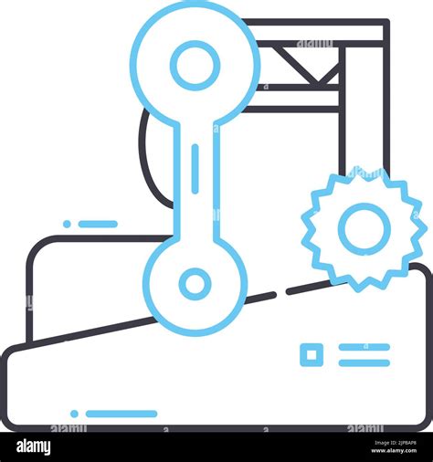 Industrial Tools Line Icon Outline Symbol Vector Illustration Concept Sign Stock Vector Image